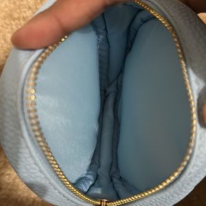 TRULY | Bags | Baby Blue Vegan Leather Circle Crossbody Bag | Poshmark